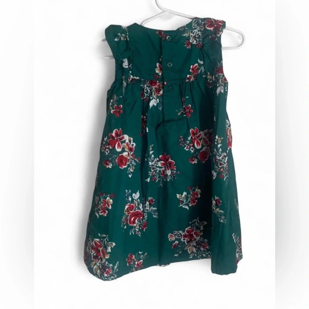 Carter's | Dresses | Carters Teal Floral Casual Spring Dress Toddler ...